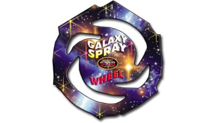 Galaxy Spray Wheel by Brightstar Fireworks | Firework Crazy